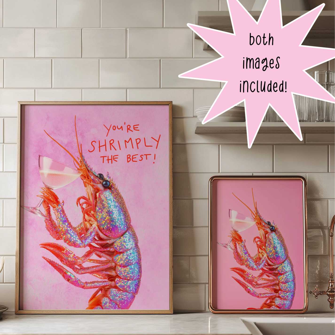 Prawn Cocktail Printable Wall Art with Free Greeting Card – BAD BATCH